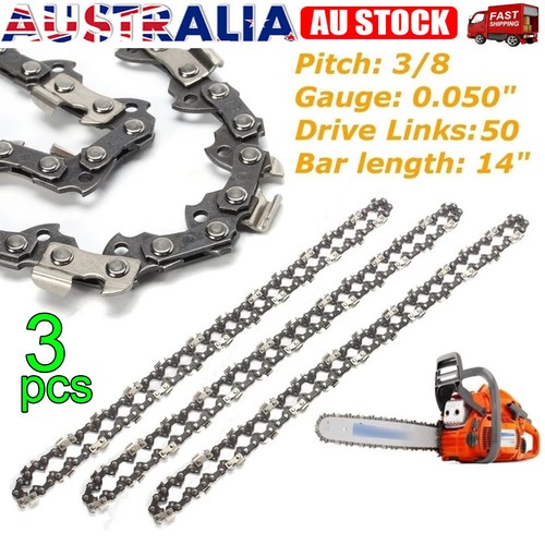 3pcs 14" Chain For Stihl 009 010 011 MS180 MS170 MS200 MS210 Chainsaw ...
