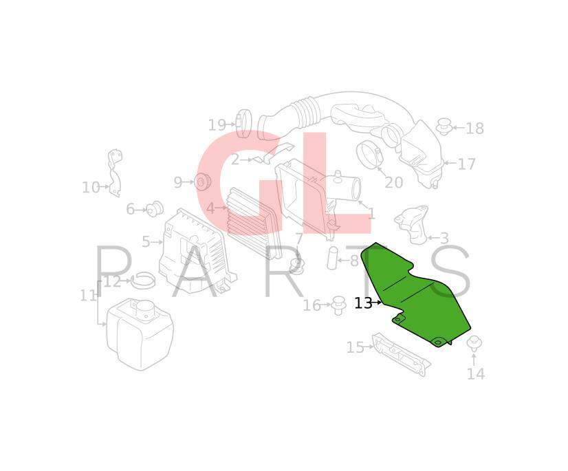 FÜR SUBARU FORESTER 2019- LUFTKANAL LUFTEINLASS 46012SJ000 2.5L | eBay UK