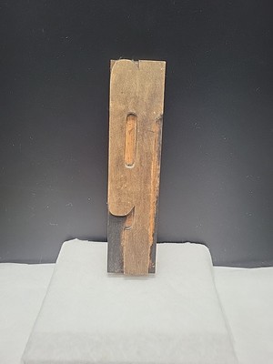Vintage Letterpress WOOD LETTER Upper Case P PRINT TYPE Printing Print ...