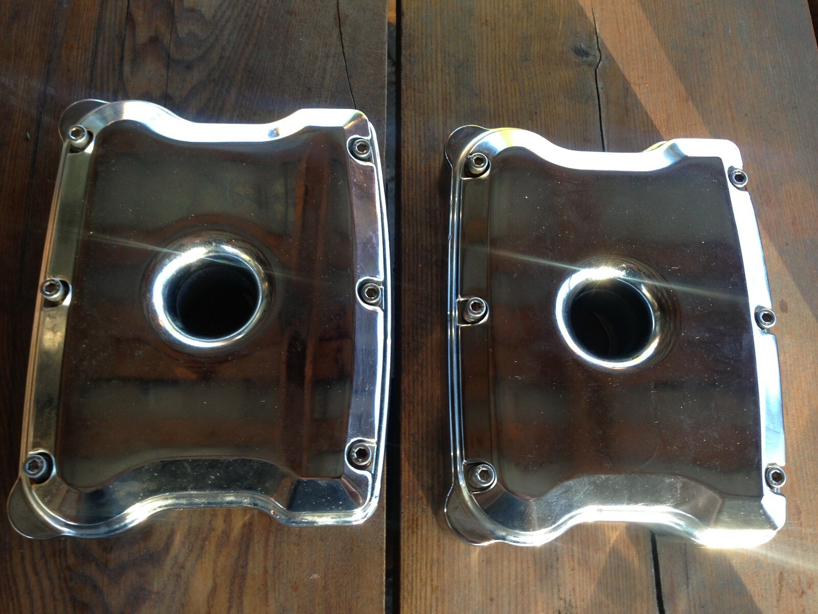 S&S Chrome Rocker Box Covers W/ROLLER ROCKERS AIH Big Dog | eBay