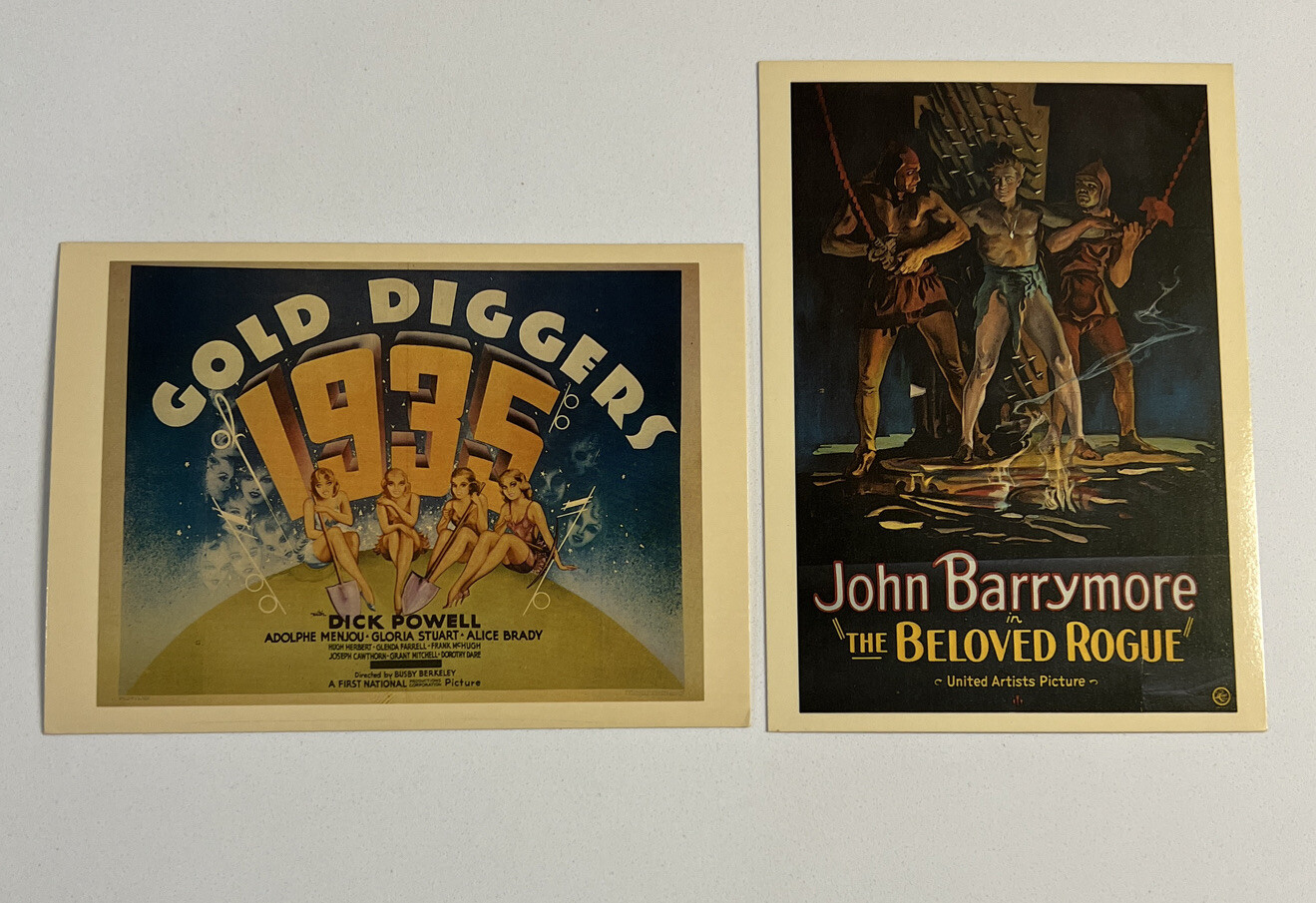 Lot Of 2 Vintage Kobal Collection Ltd Camden Graphics Gold Diggers ...