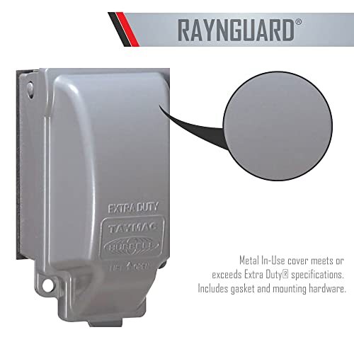MX3200 RaynGuard Extra Duty Metal Weatherproof in-Use Cover, 1-Gang, 3. ...
