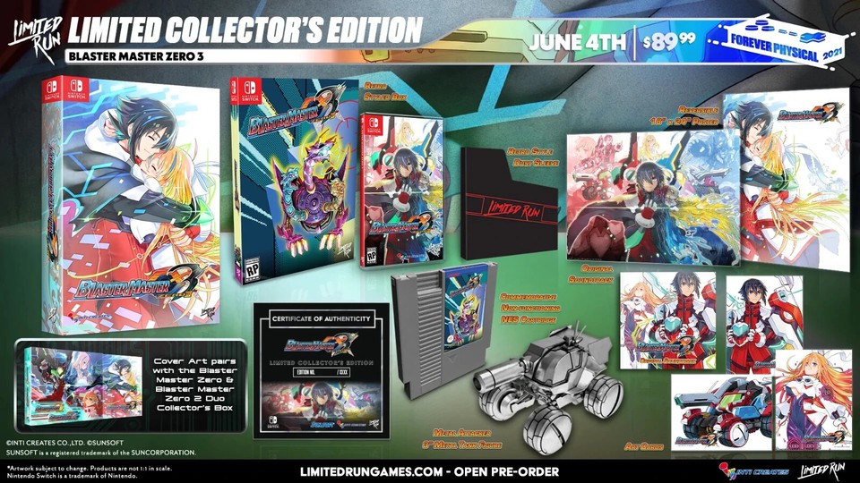 NEW Blaster Master Zero 1 2 3 Collector's Edition Switch Limited Run ...