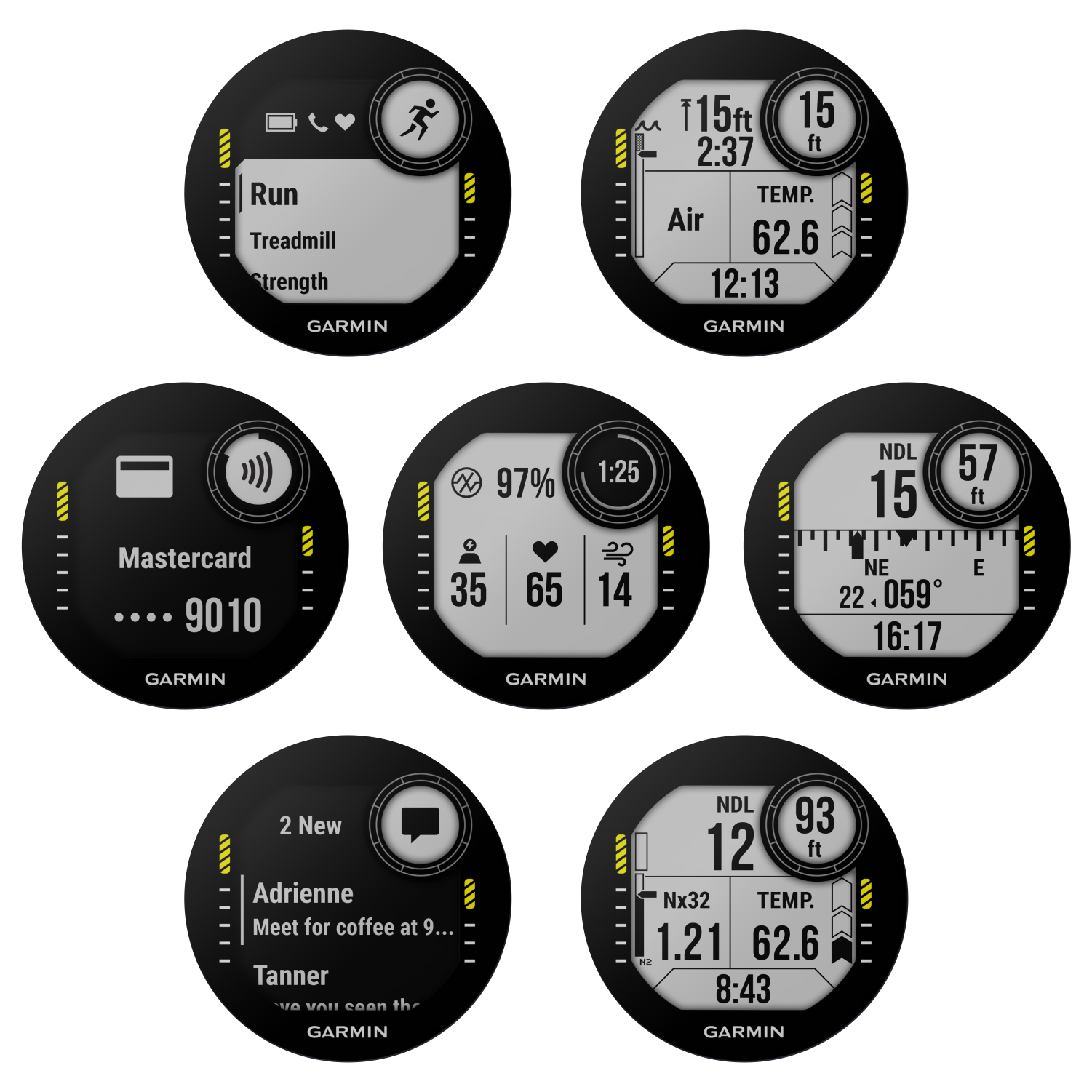 Garmin Descent G1 Rugged Dive Computer Smartwatch Powder Gray with ...