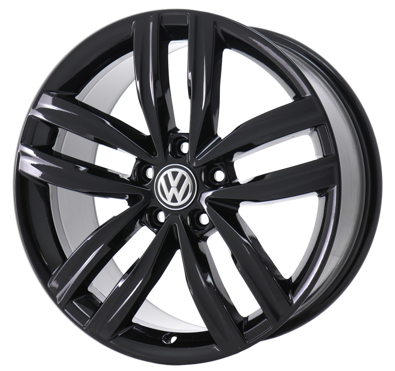 18" VOLKSWAGEN PASSAT WHEEL RIM FACTORY OEM 69929 2012-2017 GLOSS BLACK ...