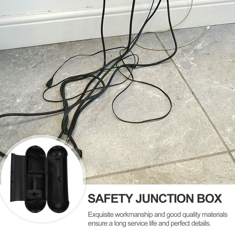 Compact Electrical Connection Box Waterproof For Outdoor Use Black ...