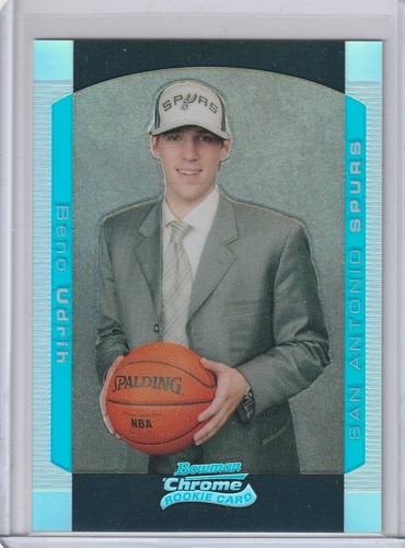 BENO UDRIH Spurs 2004/05 Bowman Chrome #116 Refractor RC /300 Rookie ...
