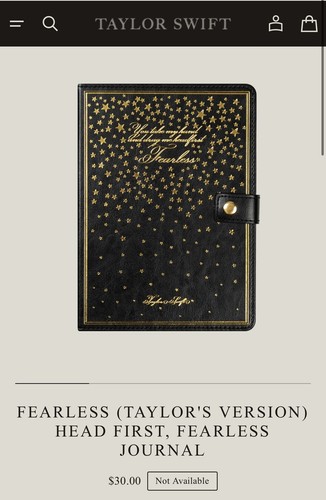 TAYLOR SWIFT Official FEARLESS (TAYLOR'S VERSION) HEAD FIRST, FEARLESS ...