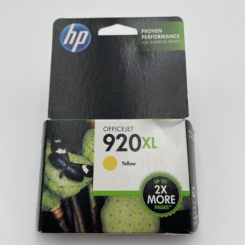 Genuine HP 920 XL Yellow Ink Printer Cartridge New - exp April 2014 ...