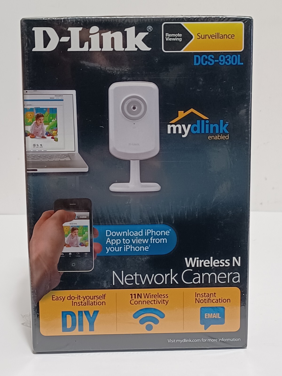D Link DCS-930L Network Camera Wi-Fi Security Viewing App Wireless ︎NEW ...