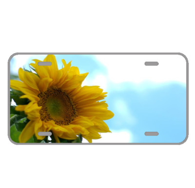 Custom Personalized Novelty License Plate With Pretty Yellow Flower Add ...