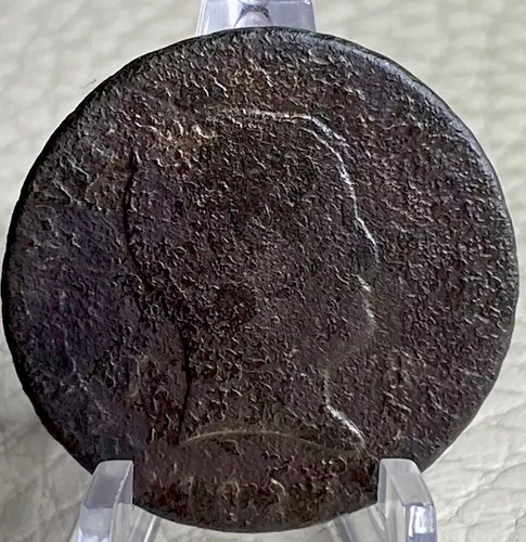 1827 Spanish 8 Maravedis Large Old Rare Coin King Ferdinand VII 197 ...