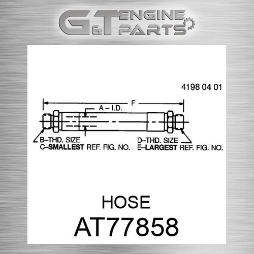 A-T77858 HOSE fits JOHN DEERE (New OEM Open Box) | eBay