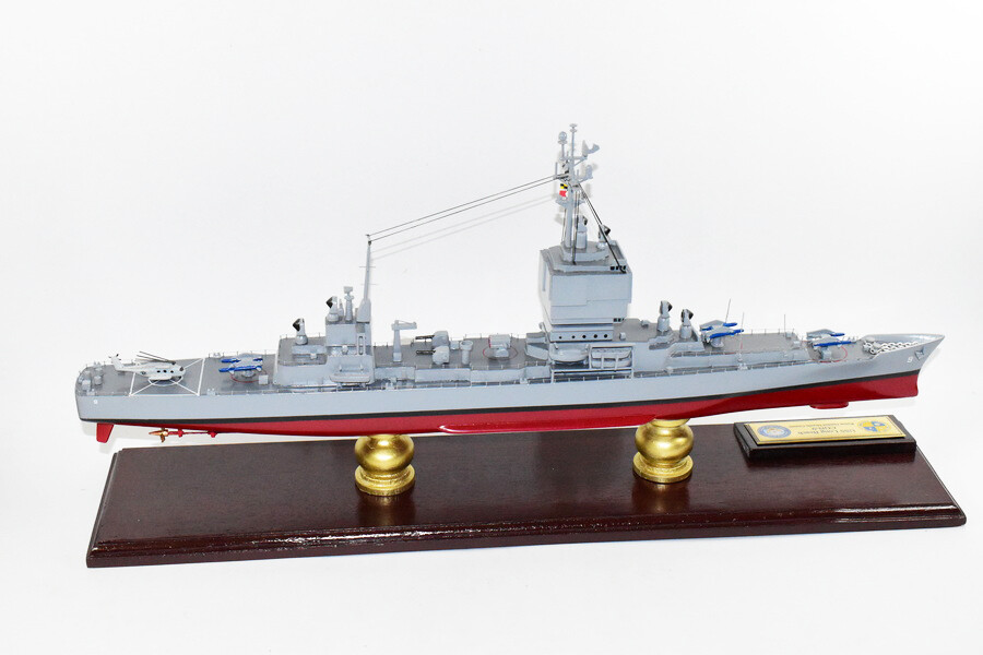 USS Long Beach CGN-9 Model,Navy,Scale Model,Mahogany,Long Beach Class ...