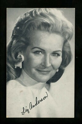 Movie / TV Star Cinema vintage postcard Liz Anderson actress | eBay