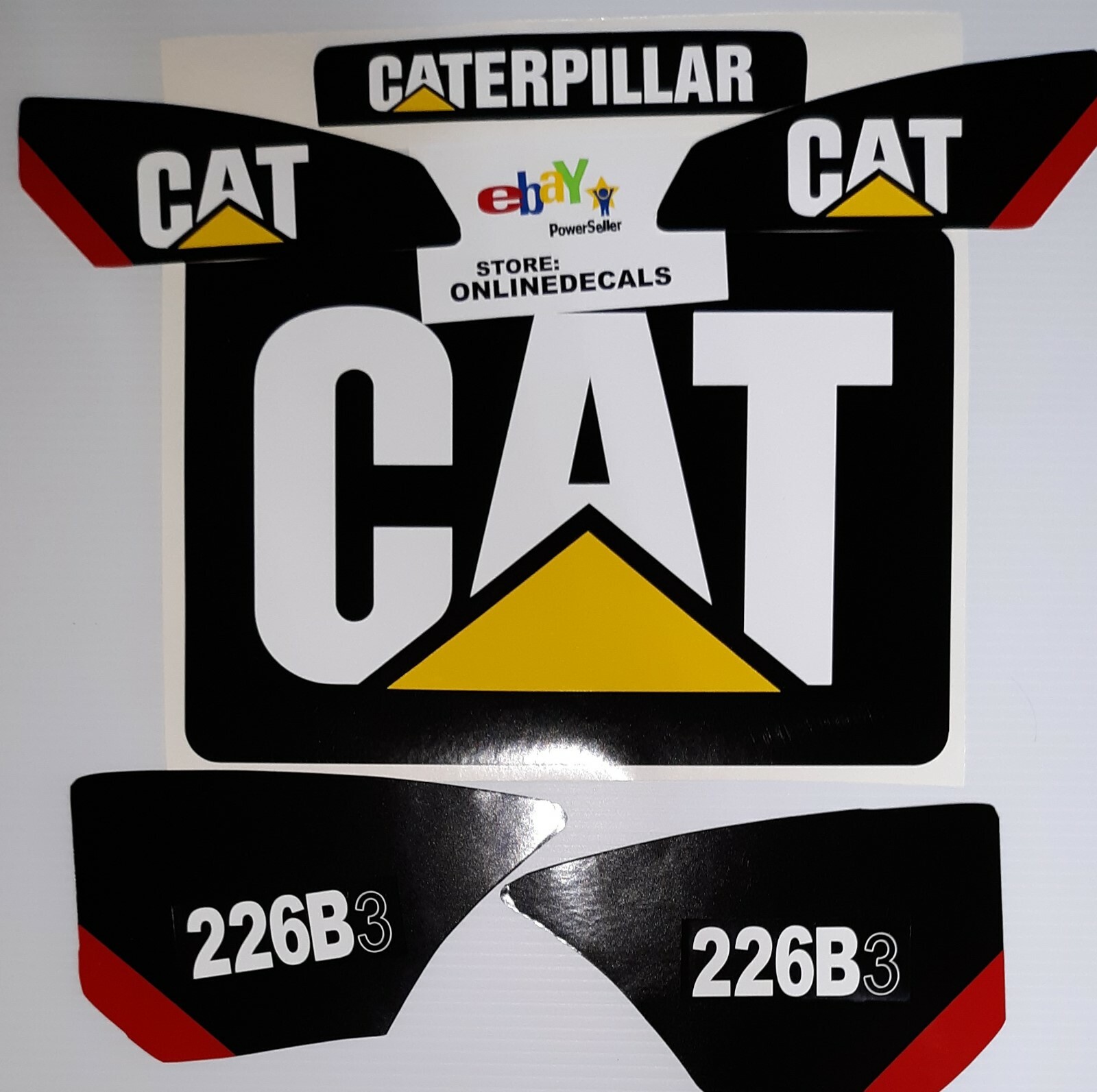SKID STEER CATERPILLAR CAT DECAL 226B3 STICKER SET Fast Free shipping ...