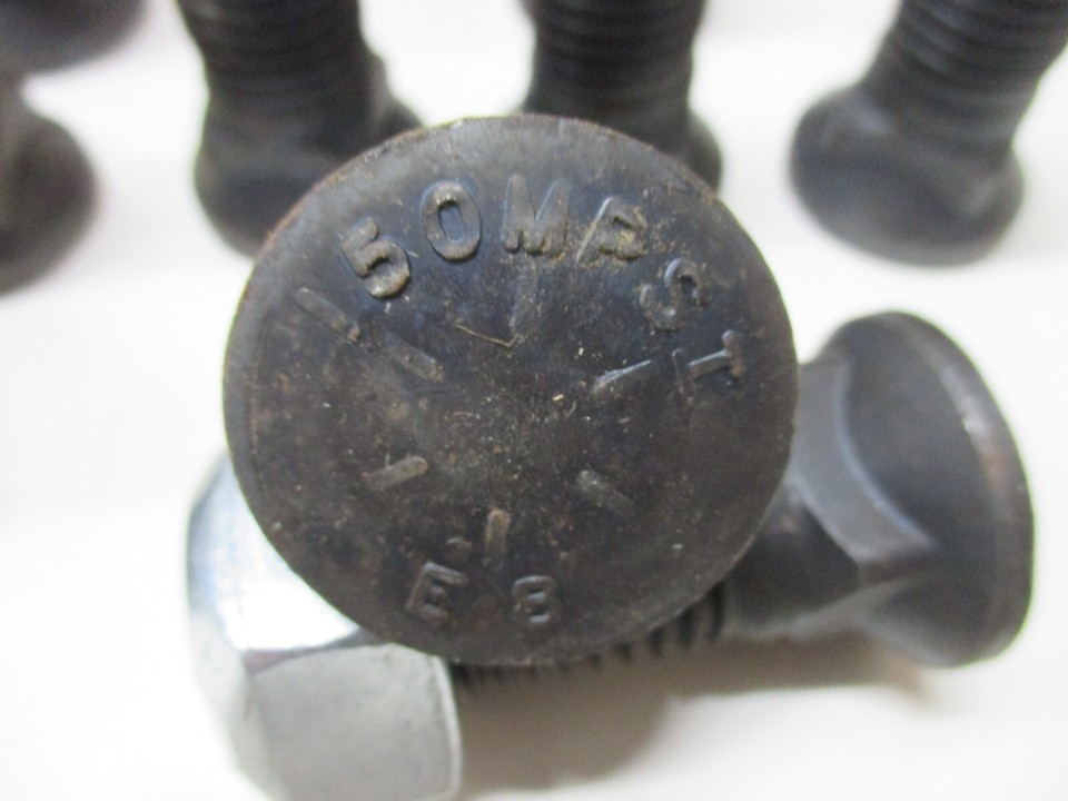 CUTTING EDGE BOLTS 9 BOLTS 7/8"-9 THREADS & 10 LOCKING NUTS NEW | eBay