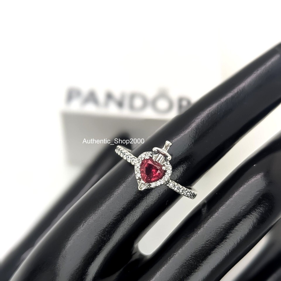 New Authentic PANDORA 925 Red Heart Disney Villains Evil Queen Ring ...