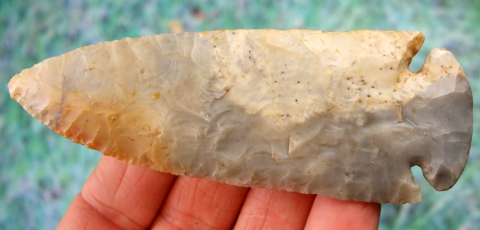 Super Fine Colorful Ohio Flintridge Flint Dovetail Point Butler COA ...