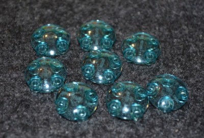 (8) 2x2 Light Blue Translucent Slider Inverted Dome Lego Bricks - NEW ...