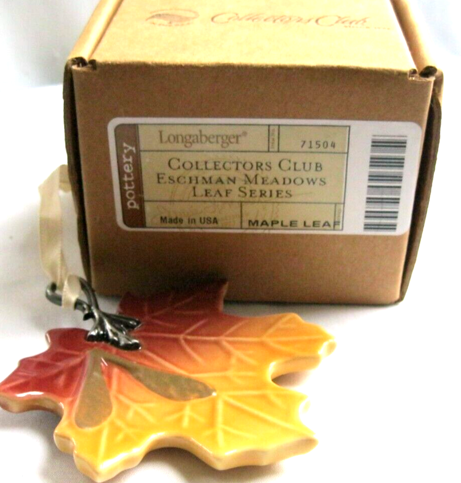 LONGABERGER BASKETS COLLECTORS CLUB Eschman MEADOWS Maple Leaf SERIES ...