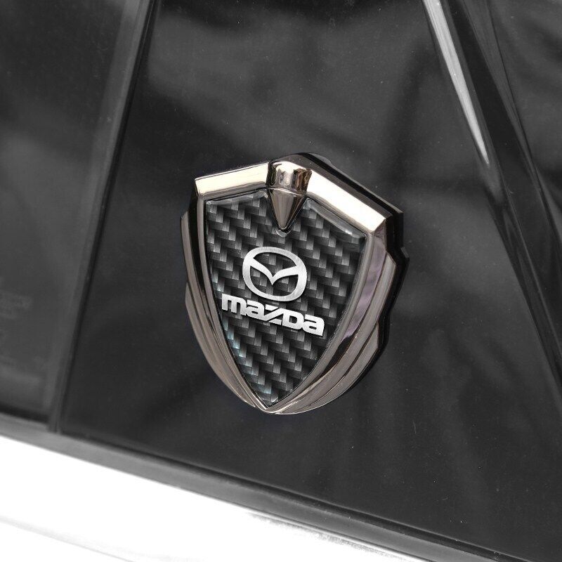 1PC 3D Metal Car Side Sticker Decal For Mazda Shield Shaped Badge ...
