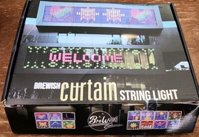 Brewish 400 LED Curtain Fairy Lights | 7.2 x 7.2 Feet Programmable DIY ...