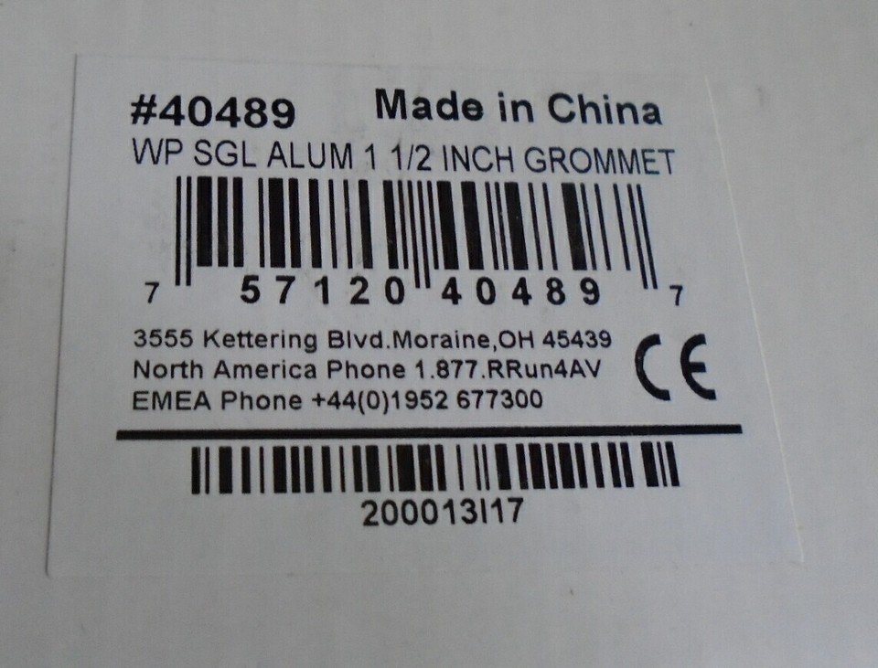 NEW C2G Grommet Wall Plate Brushed Aluminum AV Pass Through Cables QTY ...