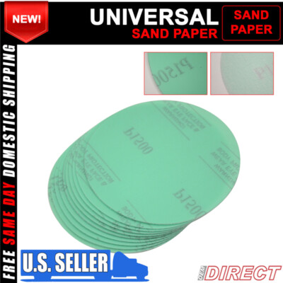 X10 Wet Dry Sanding Disc Auto Body Repair Sand Paper 1500 Grit 5 Inch 5 ...