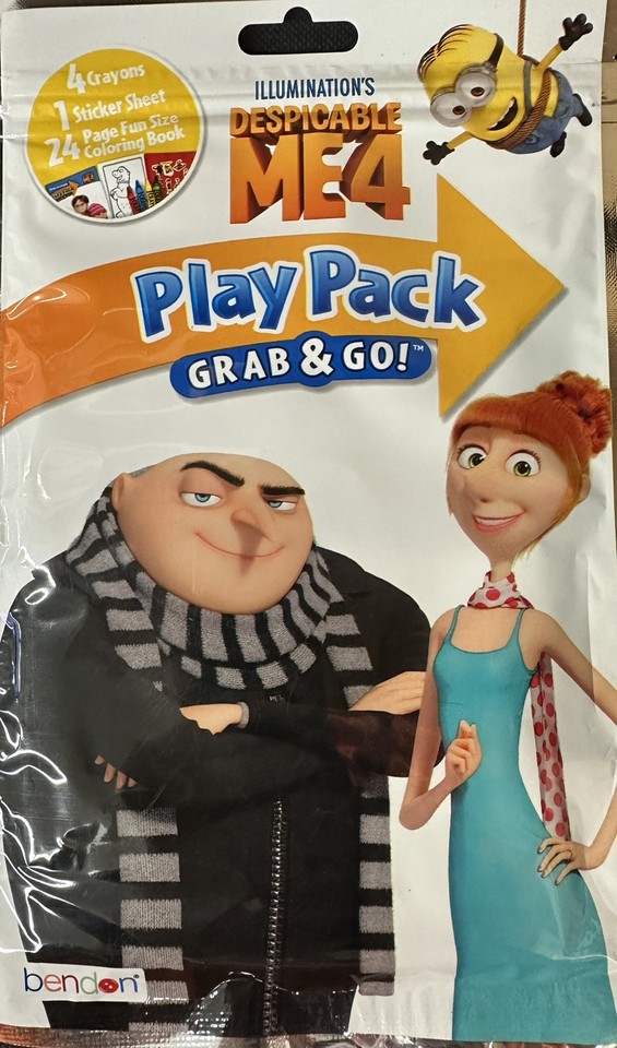 Despicable Me 4 Play Pack Grab & Go (Crayons, Stickers and Coloring ...