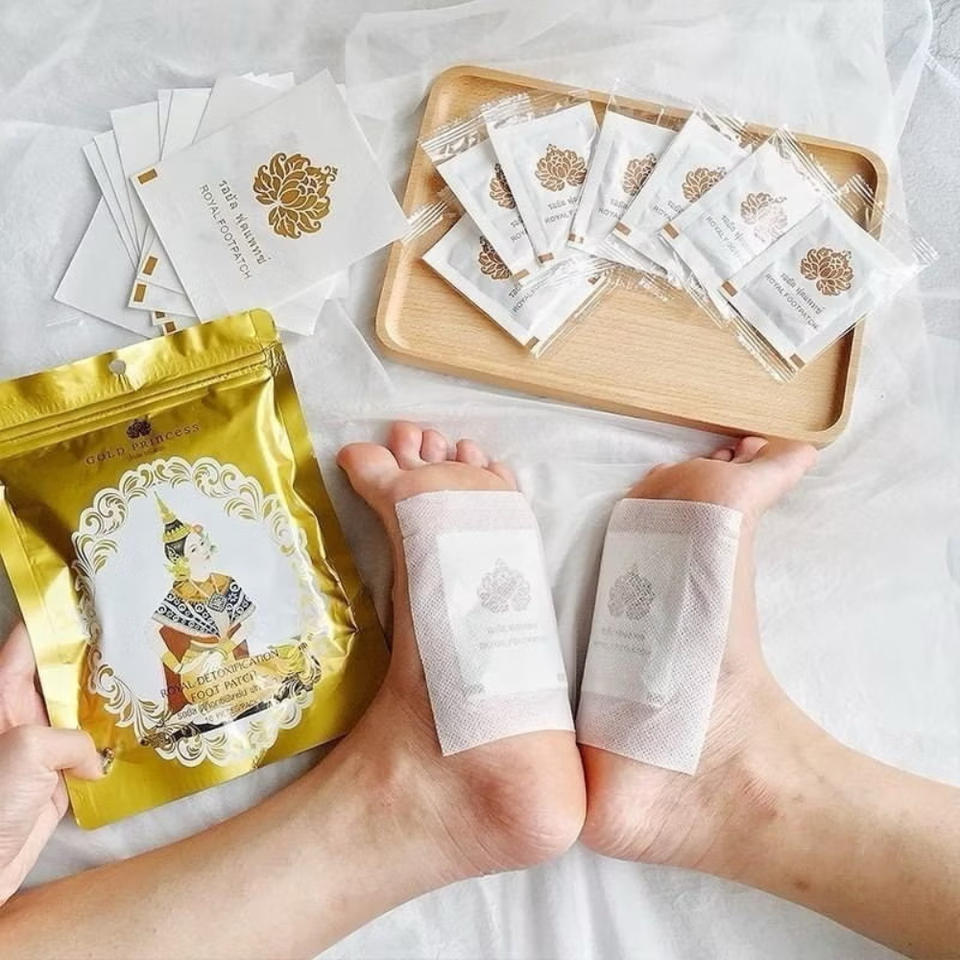 Foot Detox Pads Gold Princess Patch Royal Thai Herbal Cleansing 3 Pack ...