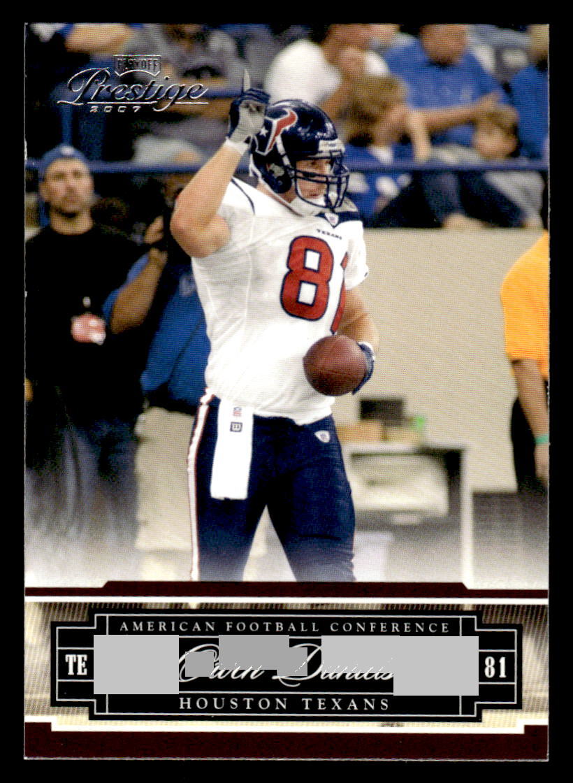 Owen Daniels Houston Texans 2007 Playoff Prestige #62 | eBay