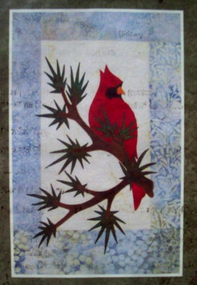 A Winter's Rest Cardinal in pines applique quilt pattern uncut *A5 | eBay