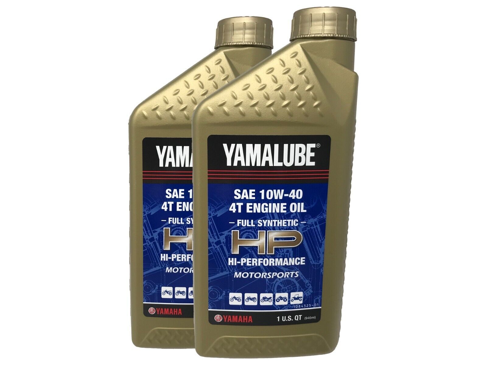 Yamaha Genuine OEM Yamalube Full Synthetic 10W-40 Oil LUB-10W40-FS-12 ...
