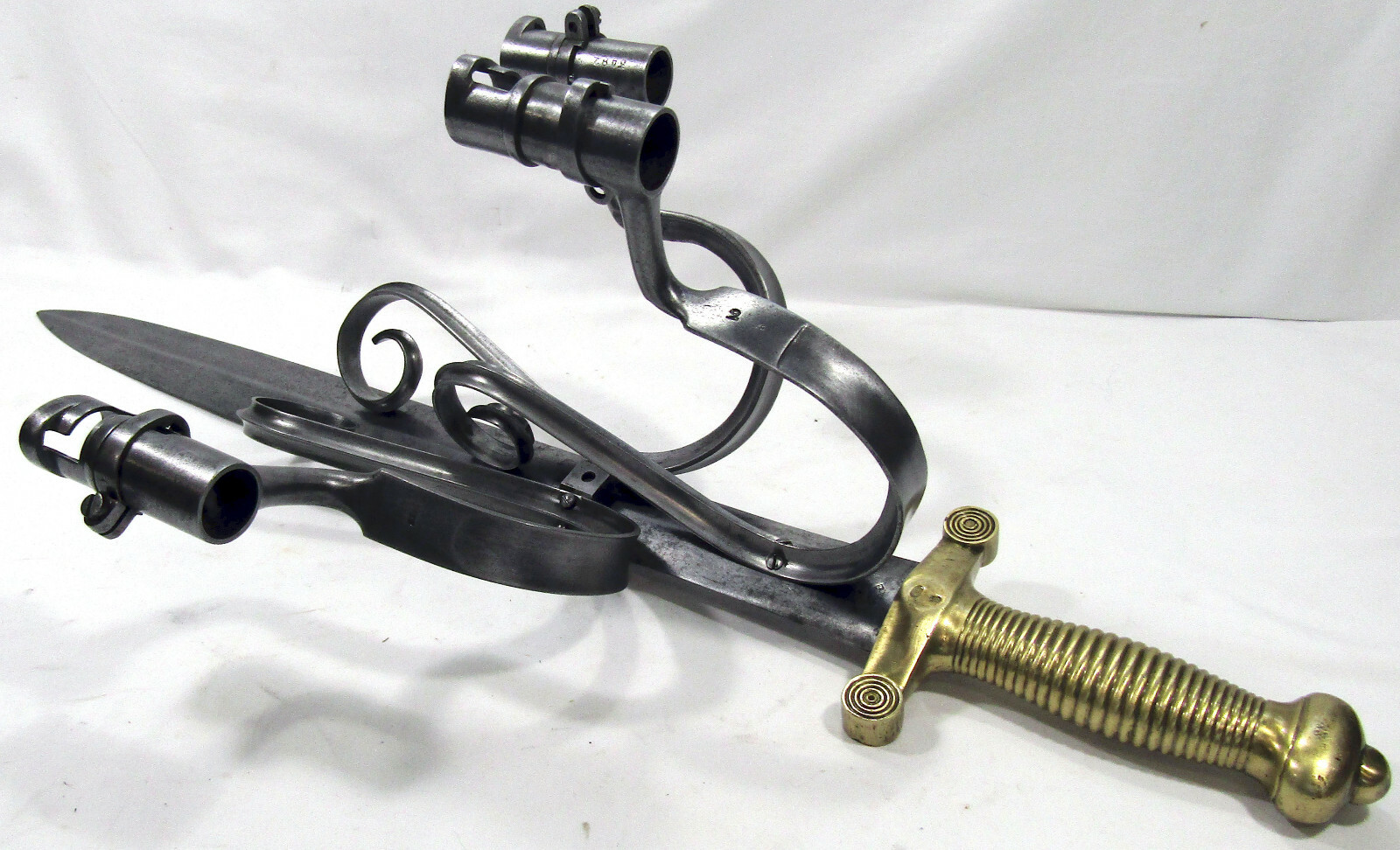 Antique French Sconce Candelabra Glaive M1816 Sword M1777 Socket ...