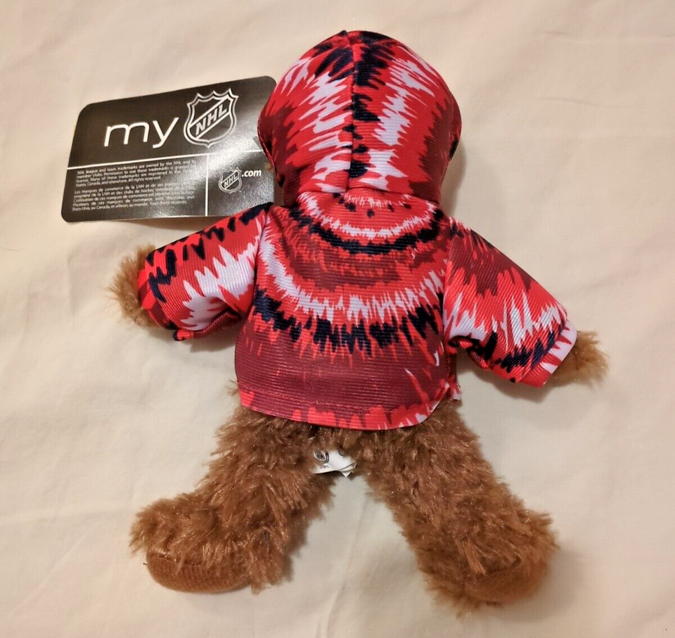 Chicago Blackhawks NHL Plush 8 inch Bear with Tye-dye Hoodie | eBay