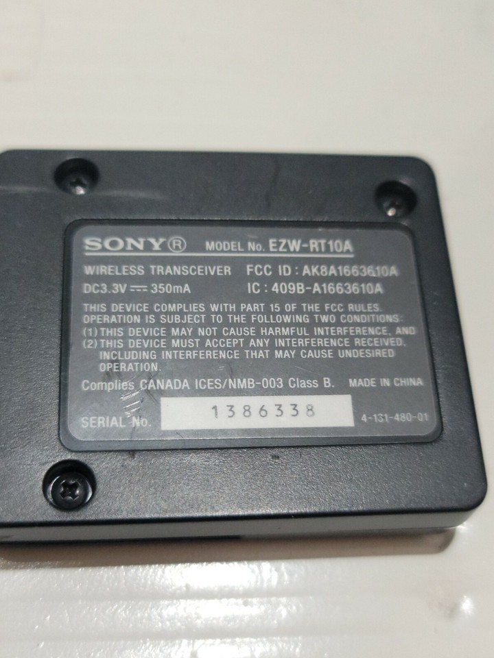 Sony S-AIR TA-SA100WR Surround Amplifier w/ EZW-RT10 Wireless ...