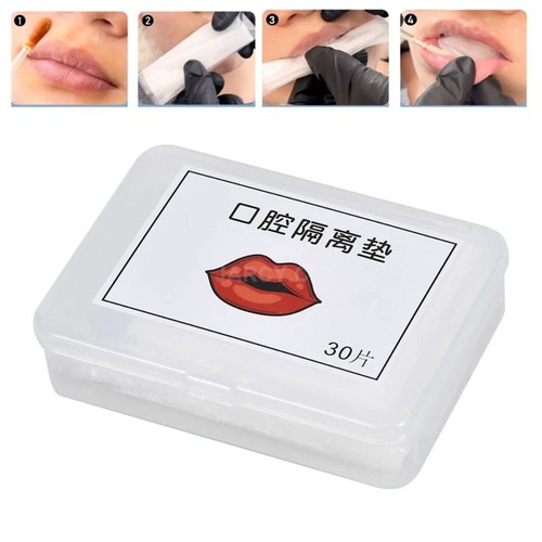 30pcs/box Cotton Lip Protective Pad Lips Cotton Pad Tattoo | eBay