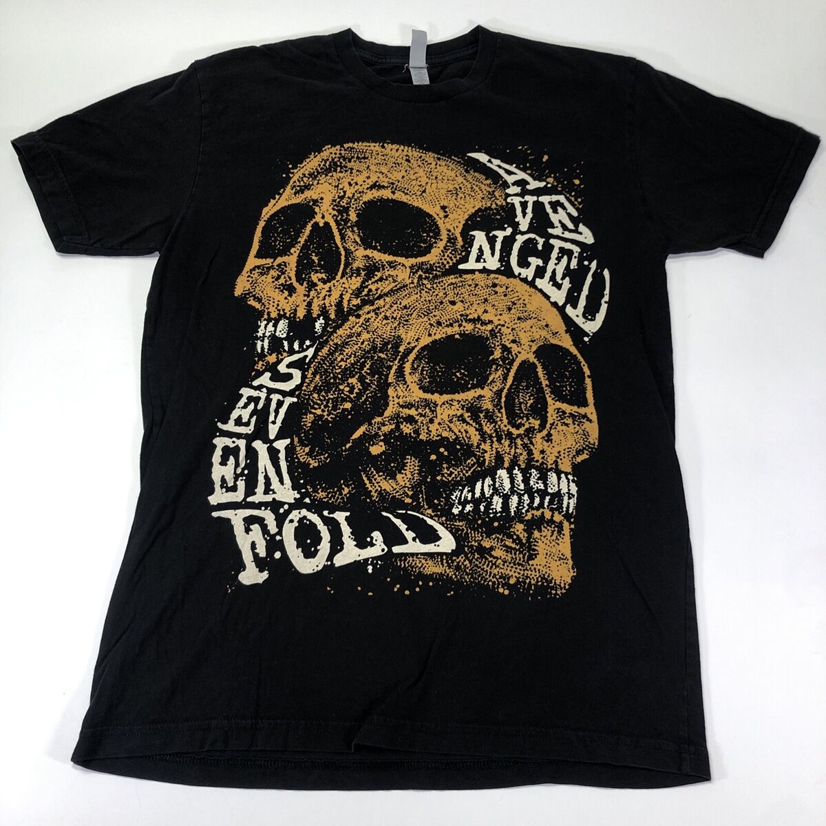 Avenged Sevenfold A7X Two Skulls Logo Merch Death Bat M Avenged Sevenfold A7X Two Skulls Logo Merch Death Bat M