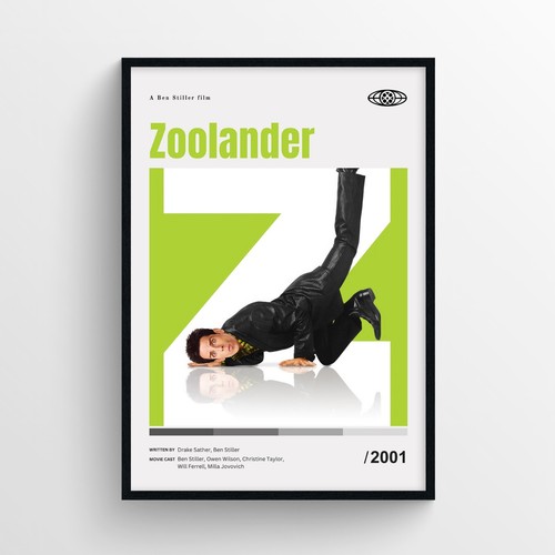Zoolander Movie Poster Print, Wall Art - Unframed | eBay