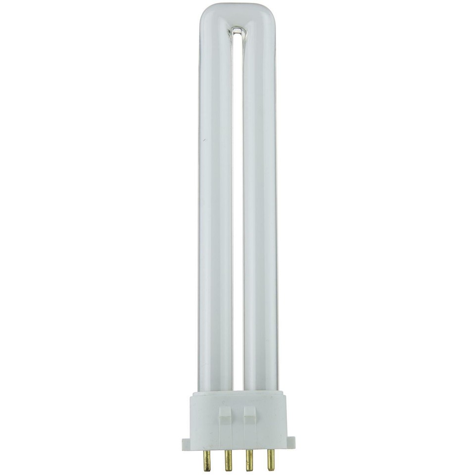 10 Pack Sunlite 13W 4100K Cool White U Shape PL CFL Twin Tube Plugin w ...