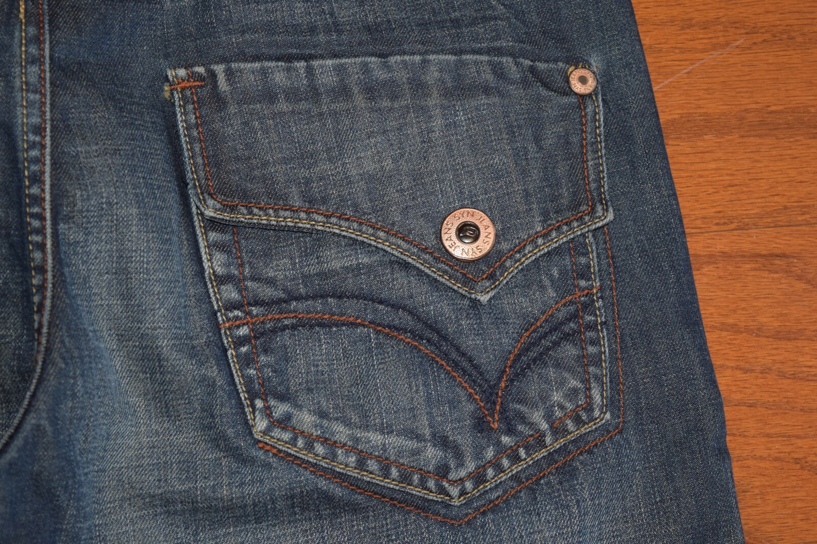 SYN JEANS ~ 'PERFECTOR' SLIM Fit STRAIGHT Leg Blue Jeans - Men Size 34 ...