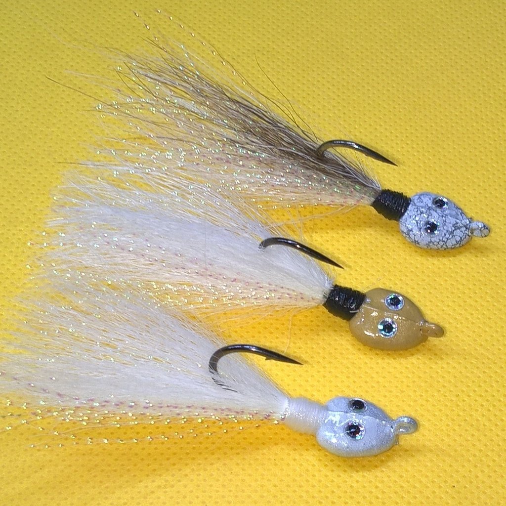 BONEFISH JIGS 3/16oz 1/0 or #1 Hooks Permit Flats Trout Redfish T&A ...
