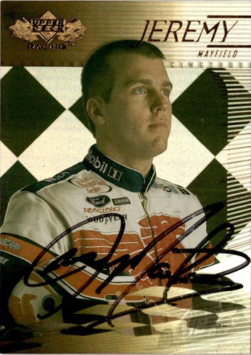 2000 Upper Deck Racing #11 Jeremy Mayfield Signed Penske-Kranefuss ...