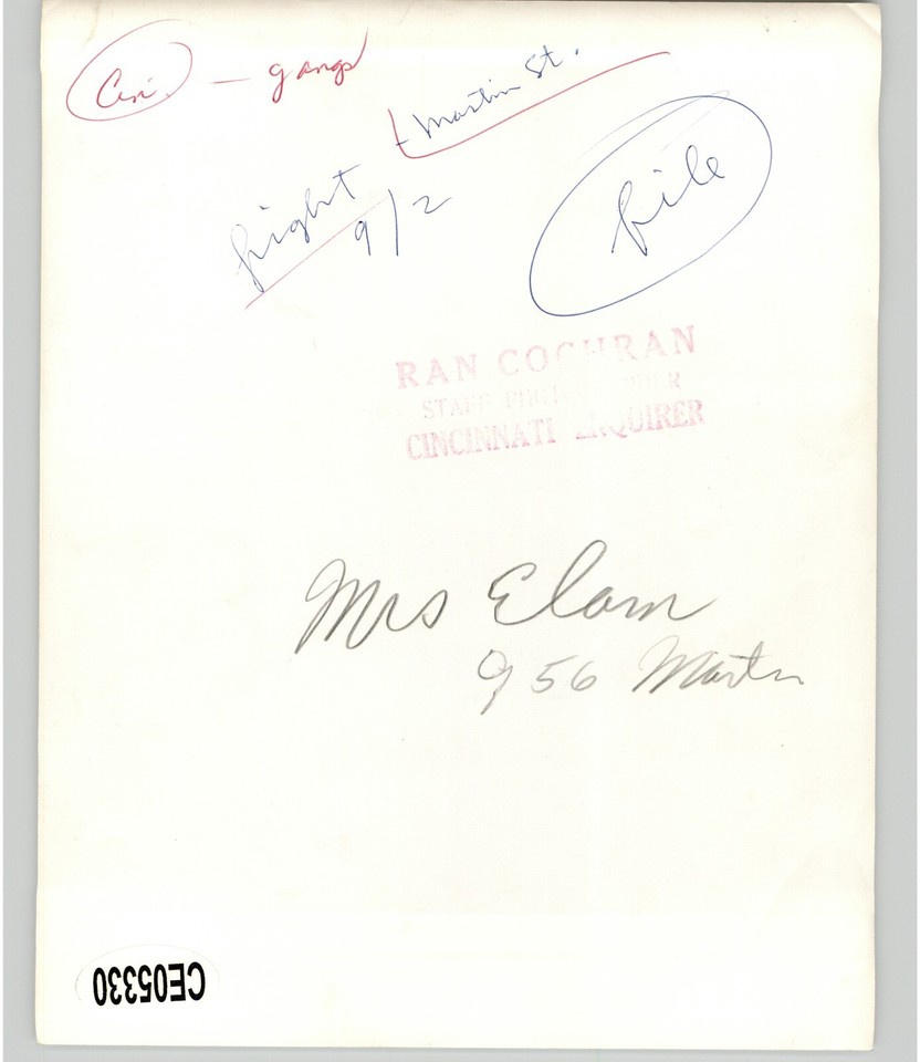 Cincinnati Gangs Fight People & Police Officer @ Martin St VTG 1950s ...