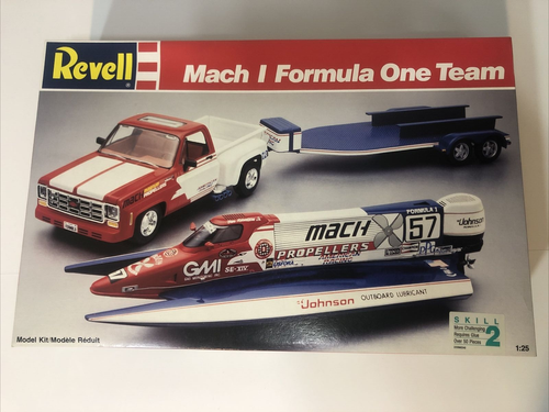Mach 1 Formula One Team Race Boat Chevy Pickup Revell 1:25 Model Kit ...