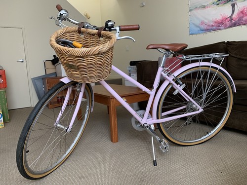 Breezer Downtown EX PINK Bike With Basket And Lock- Excellent Condition ...