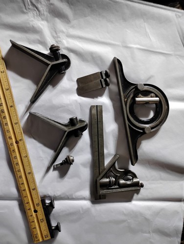 L.S. Starrett Machinist Combination Square 6" #4 with extras | eBay