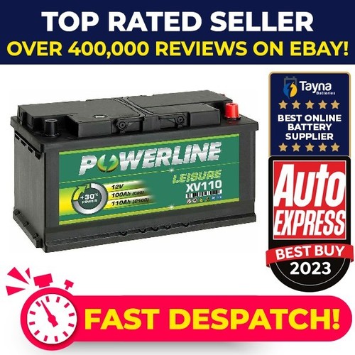 Powerline XV110 Leisure Battery for Marine Navigation 12 volt 110 Ah ...