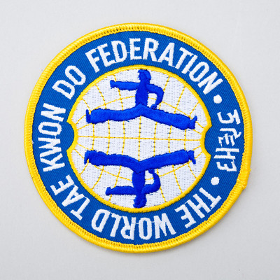 TOPPA BADGE THE WORLD TAEKWONDO FEDERATION PATCH WTF WORLD TKD KOREAN KARATE | eBay